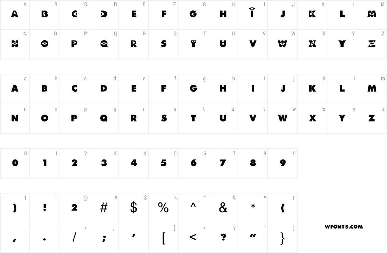 Monster AG Font | wfonts.com - download free