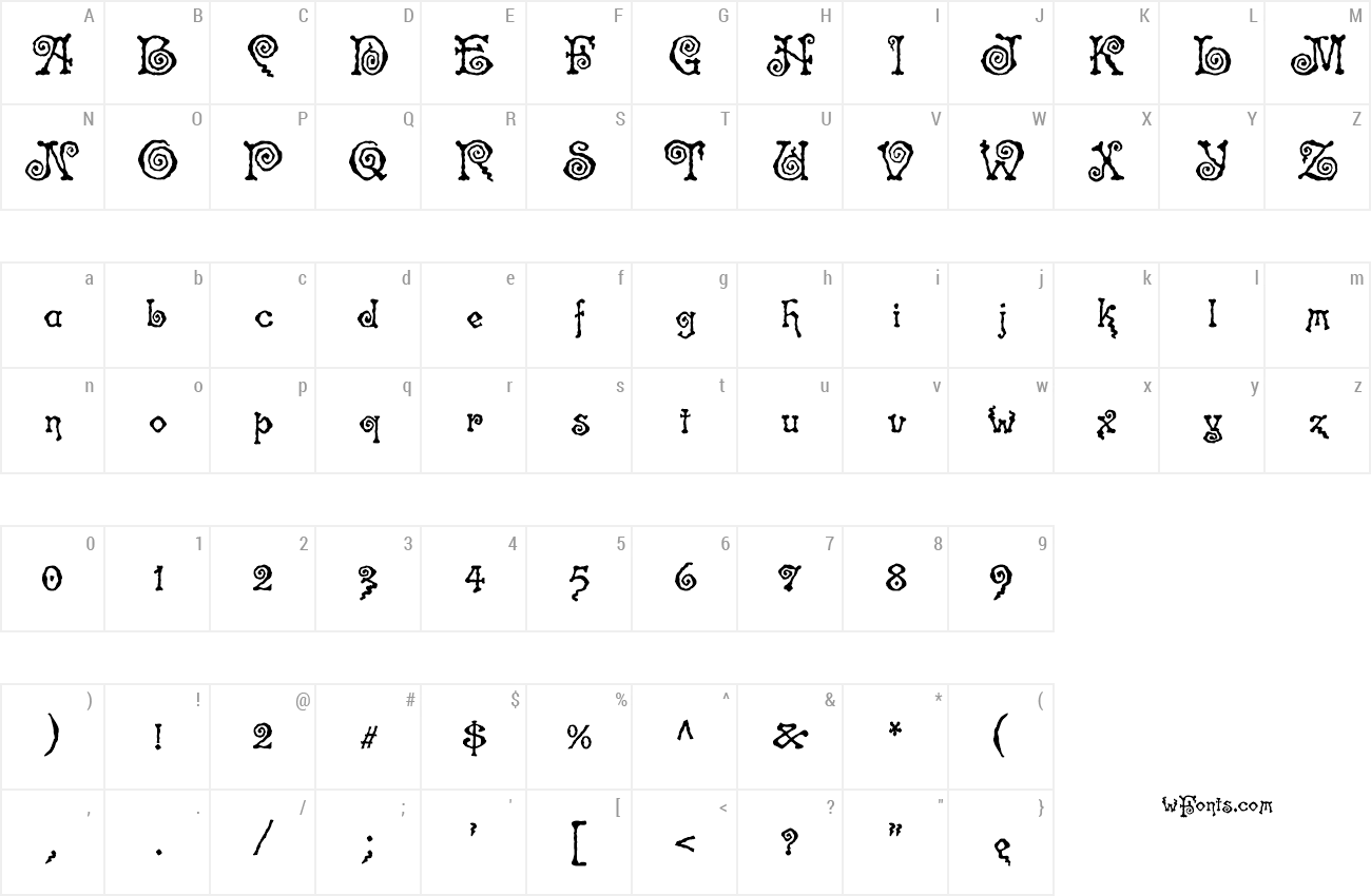 Spiral ST Font | wfonts.com - download free