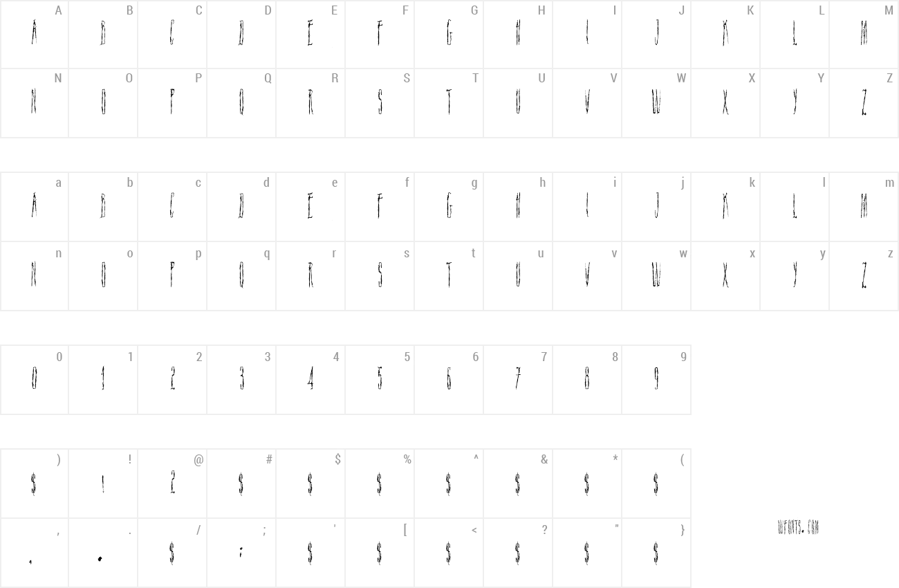 Scar Bleed Font | wfonts.com - download free