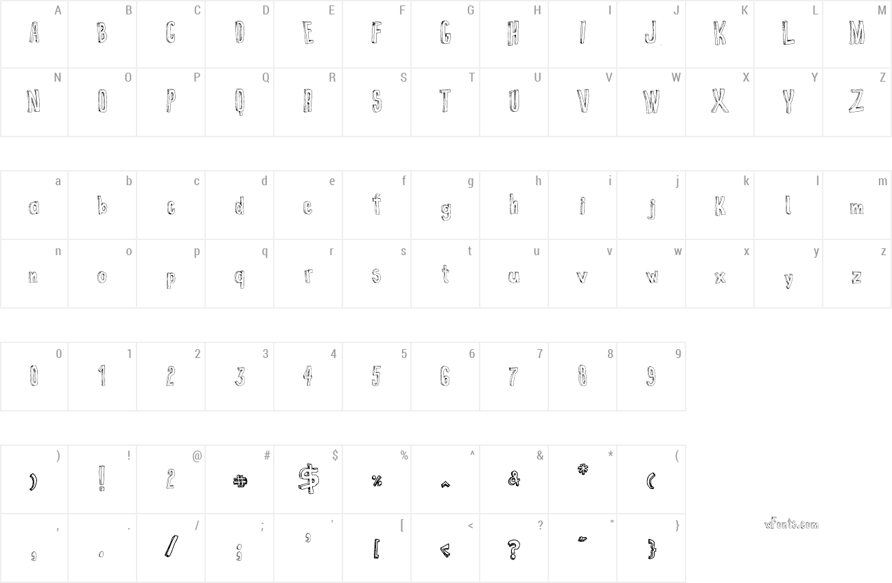 False 3D Font | wfonts.com - download free