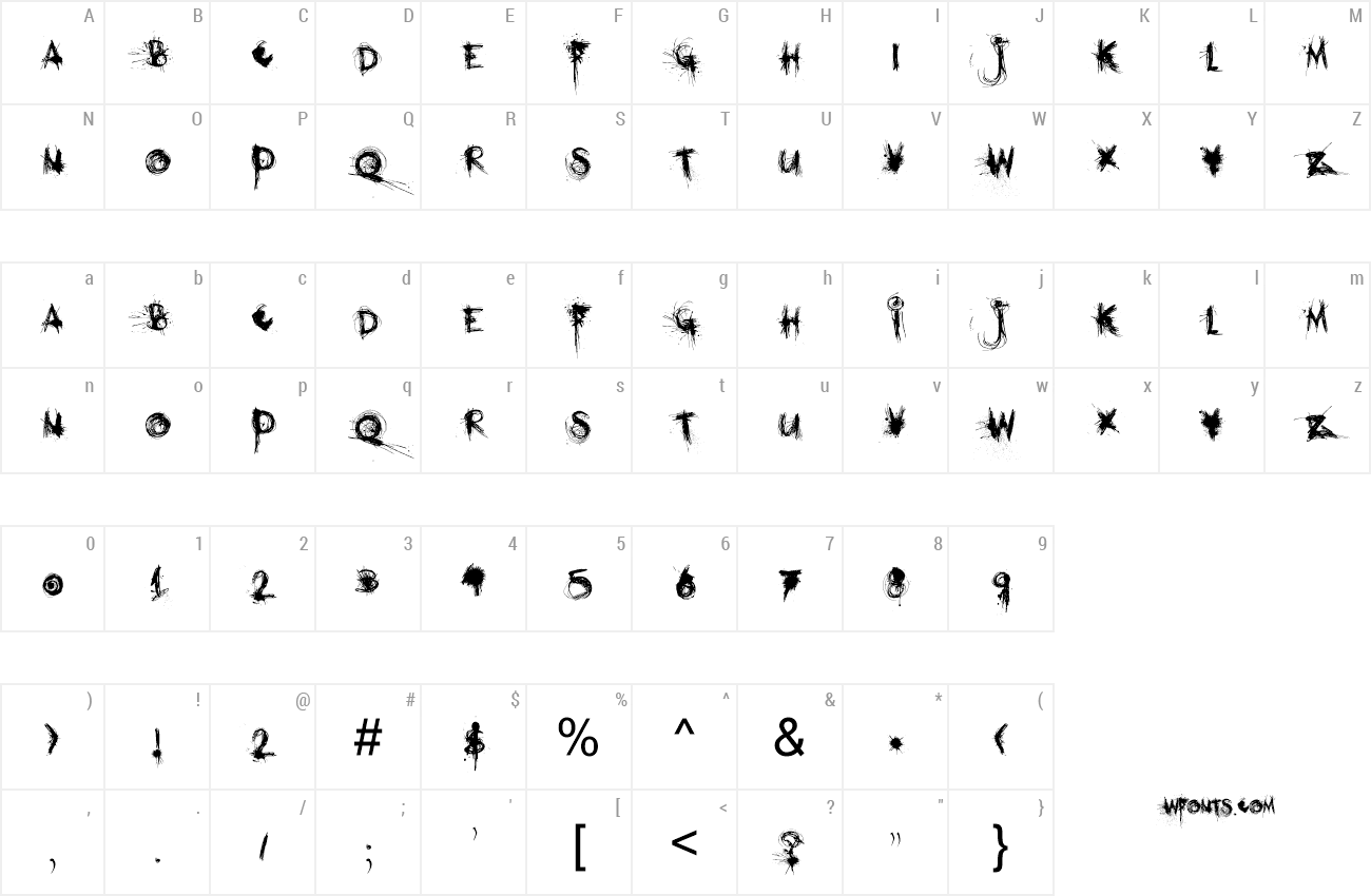 DK Mothman Font | wfonts.com - download free