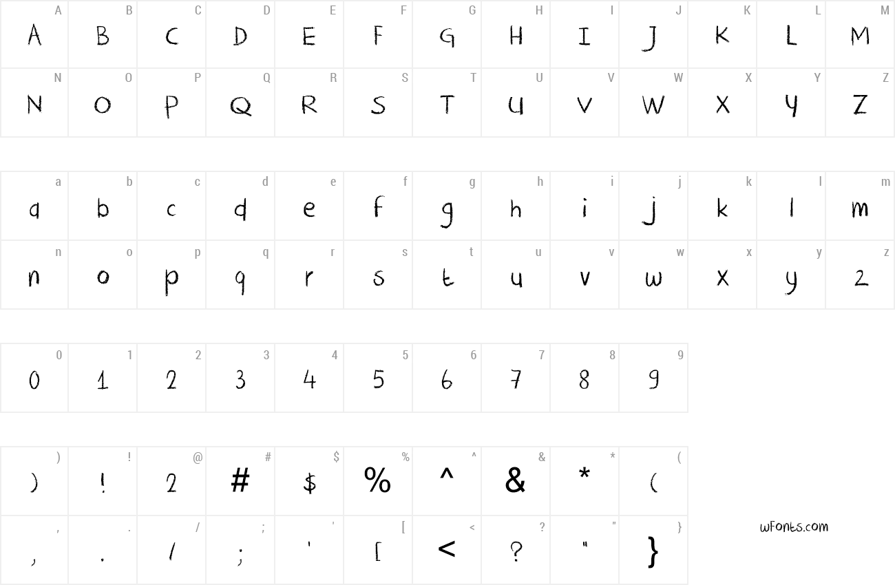 DK Crayon Crumble Font | wfonts.com - download free