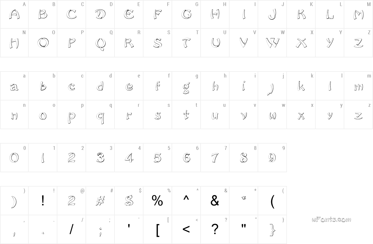 Sayonara Beveled Font | wfonts.com - download free