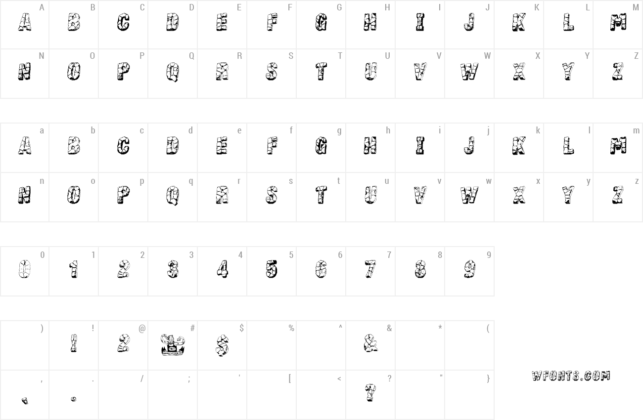 Stone block Font | wfonts.com - download free