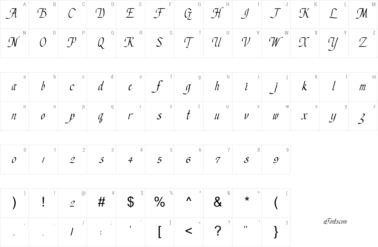 Chancery Cursive Font | wfonts.com - download free