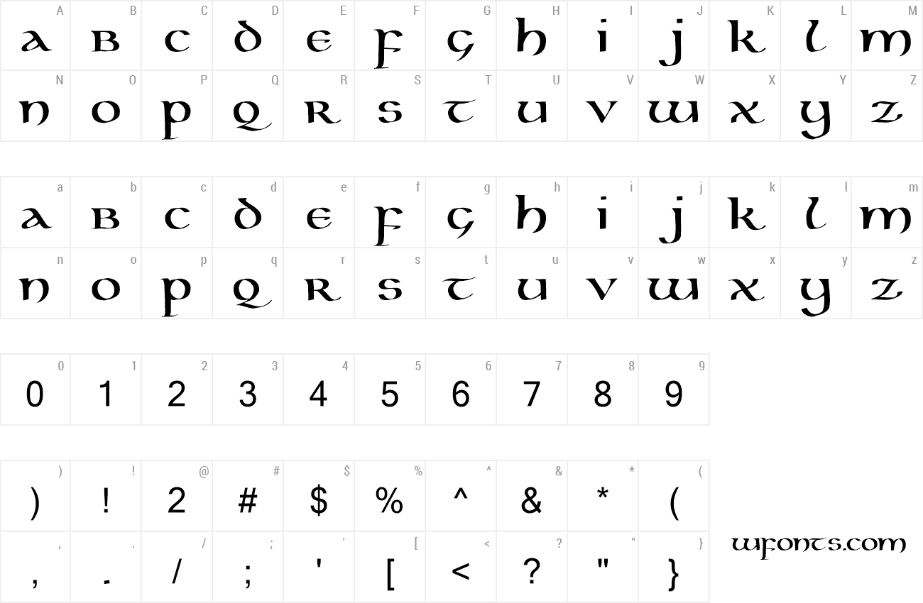 Kells Uncial Bold Font | wfonts.com - download free