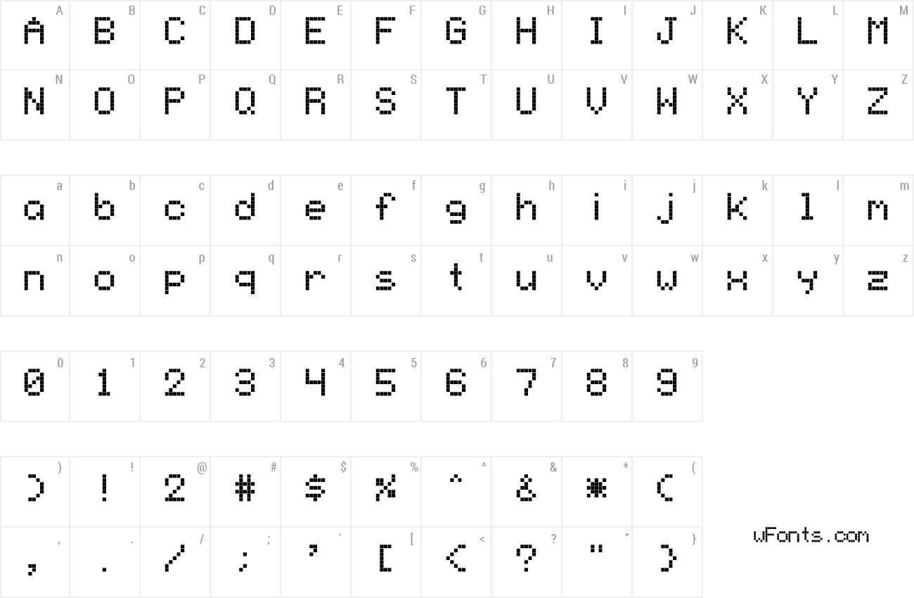 Nine Pin Font | wfonts.com - download free