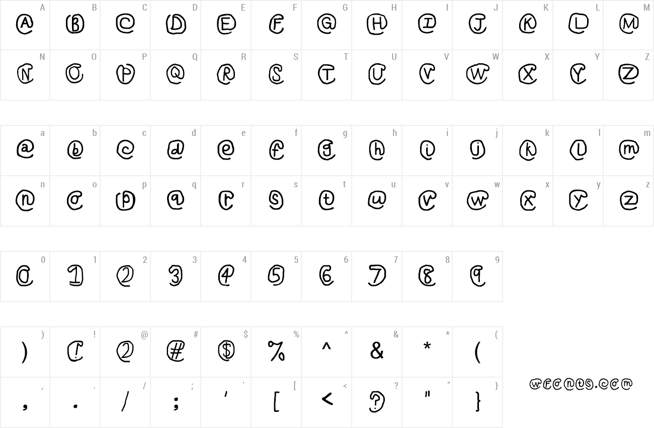 At Sign Font | wfonts.com - download free