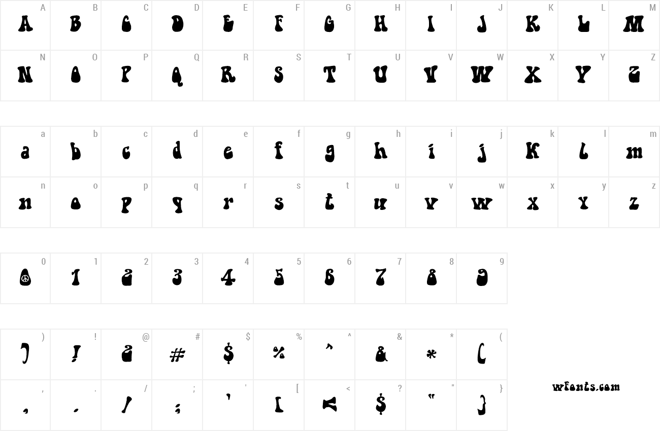 Hippie Movement Font | wfonts.com - download free