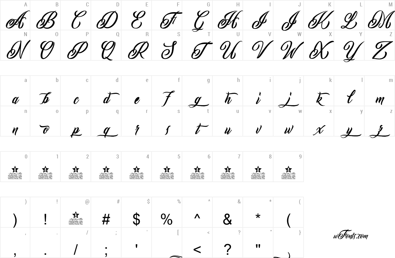 Inked Skin Font | wfonts.com - download free