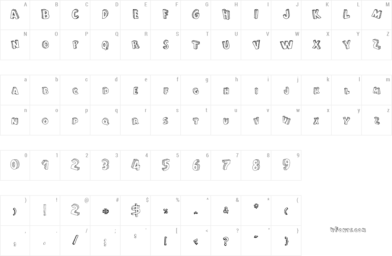 From Cartoon Blocks Font | wfonts.com - download free