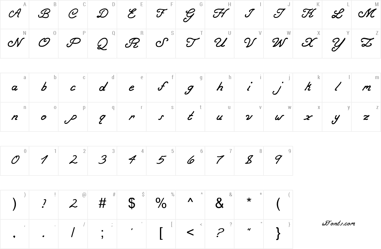 Bold Curse Font | wfonts.com - download free