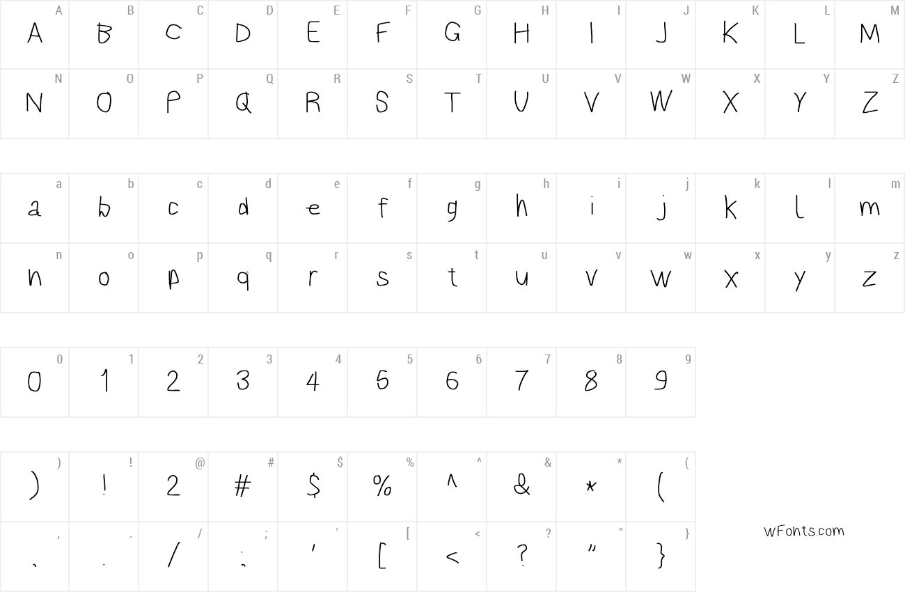 Download Free Font Bookmark