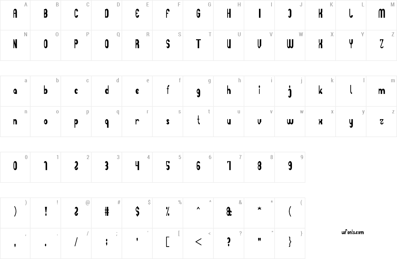 Funky Claw Font | wfonts.com - download free