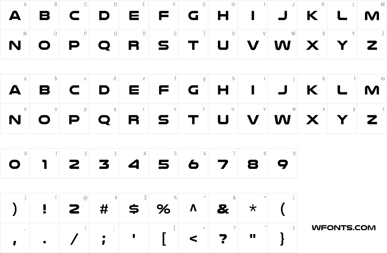 Nulshock Font | wfonts.com - download free