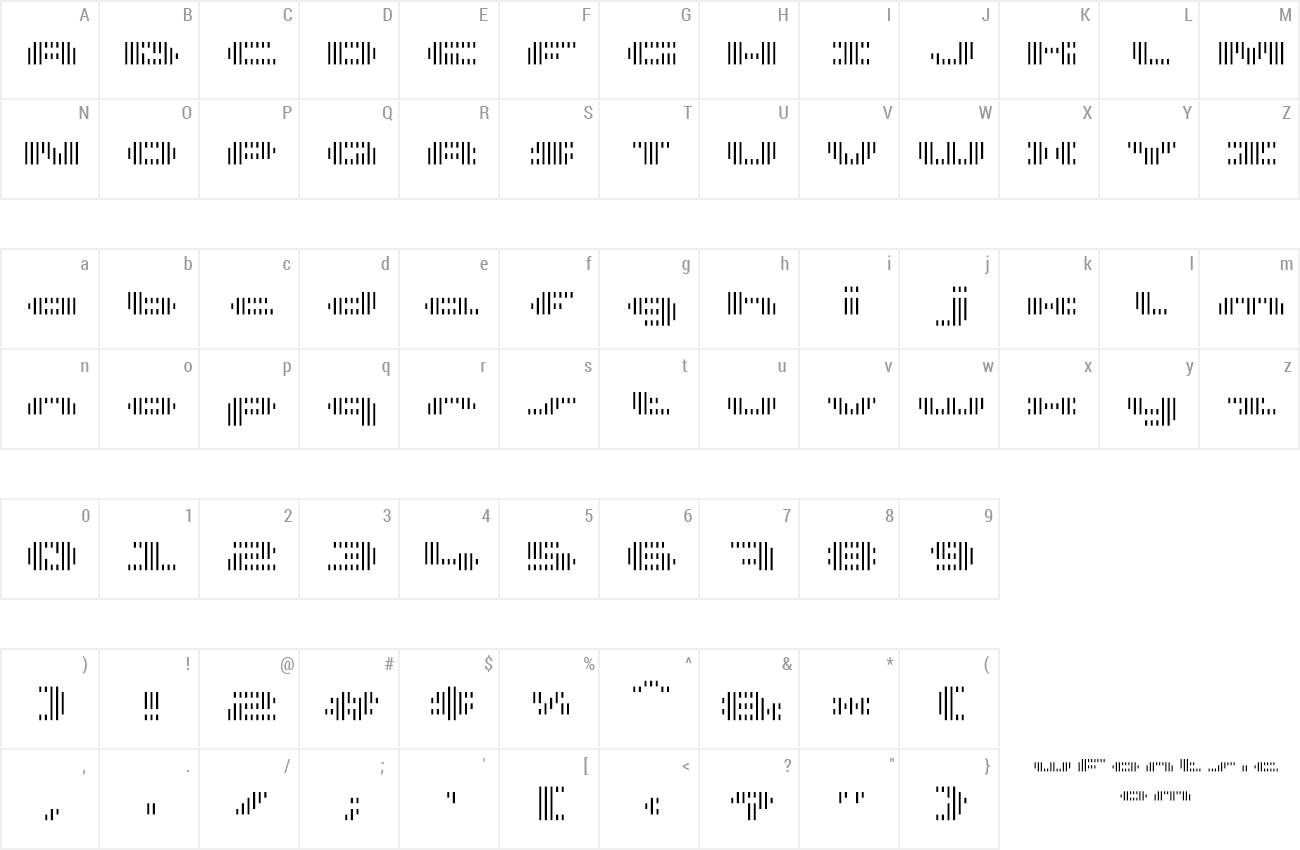 UP Tiny lcd four 8 decoV Font | wfonts.com - download free