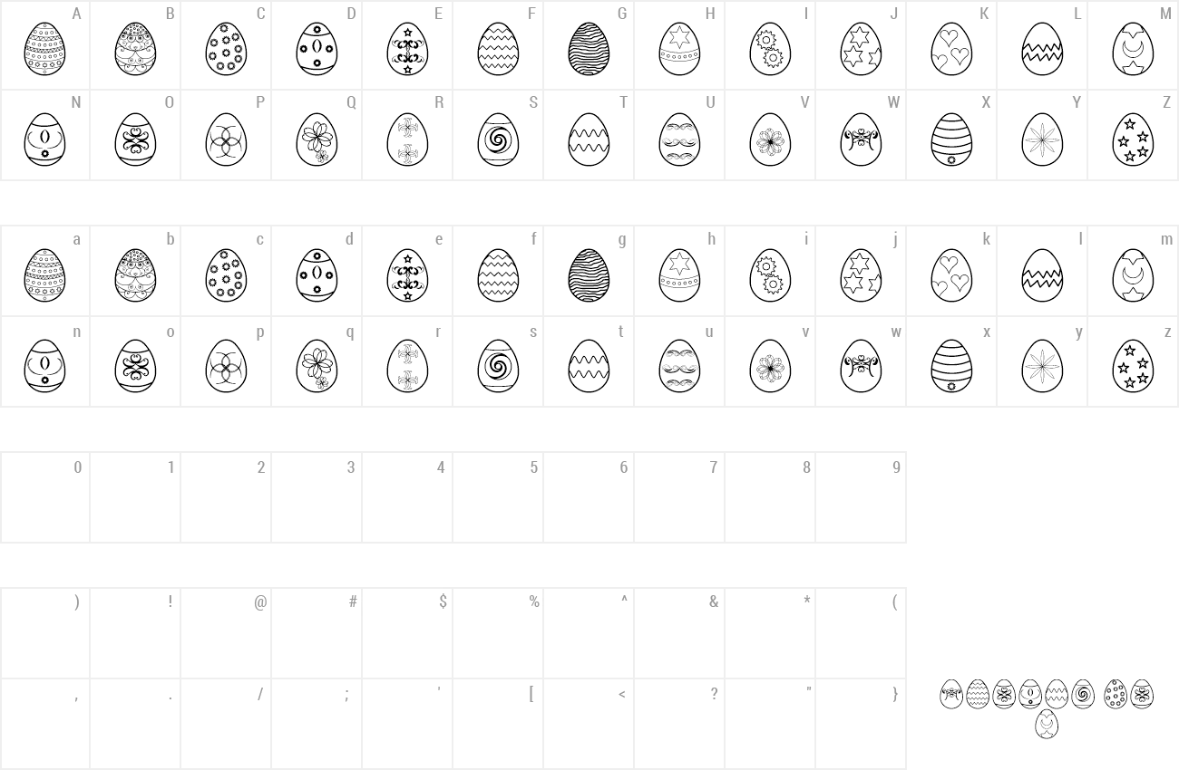 Easter Eggs Font | wfonts.com - download free