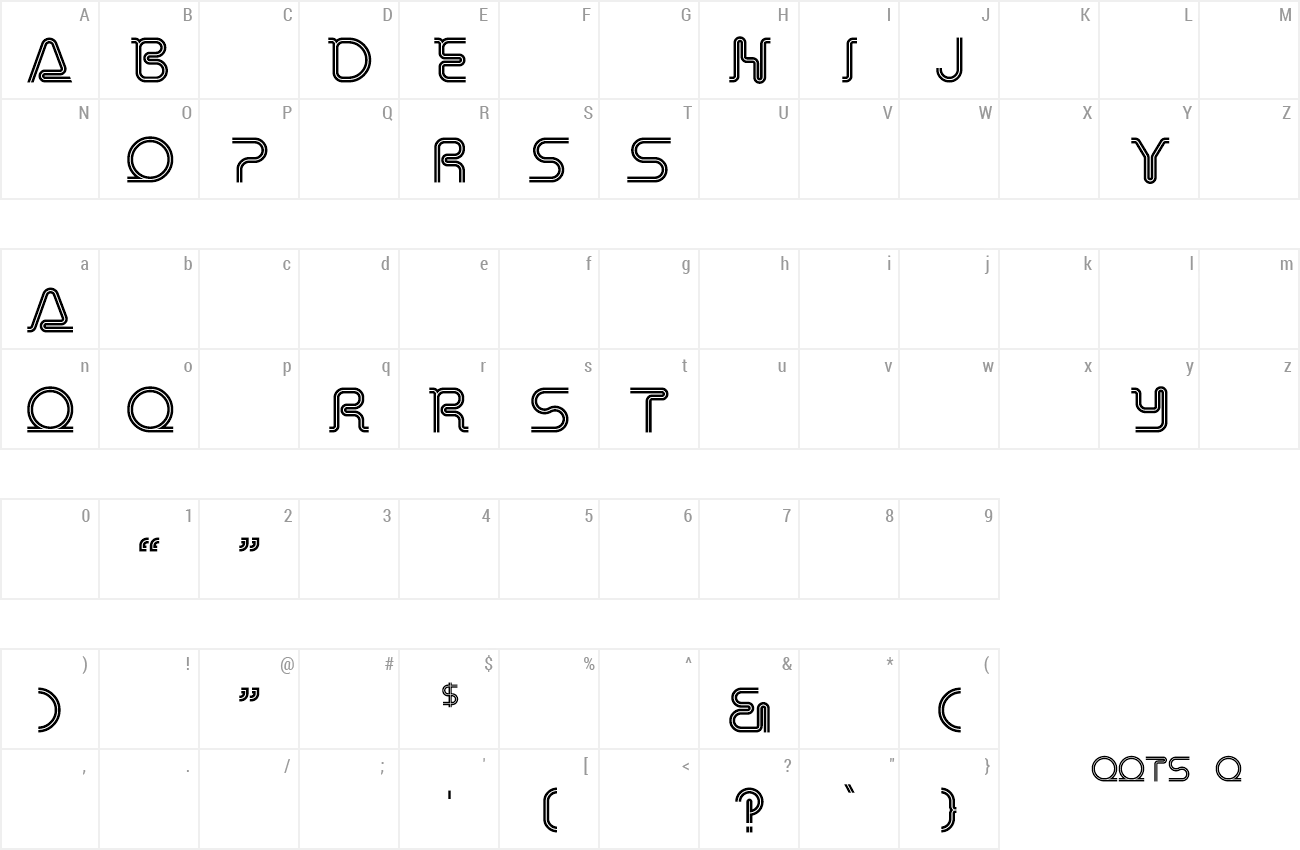 Yagi Link Double Font | wfonts.com - download free