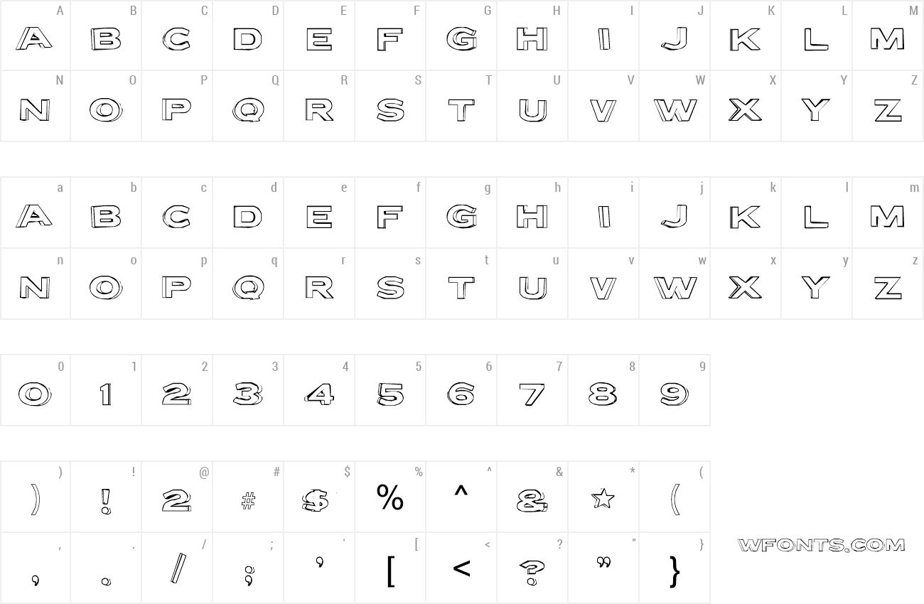 Letter Set Font | wfonts.com - download free