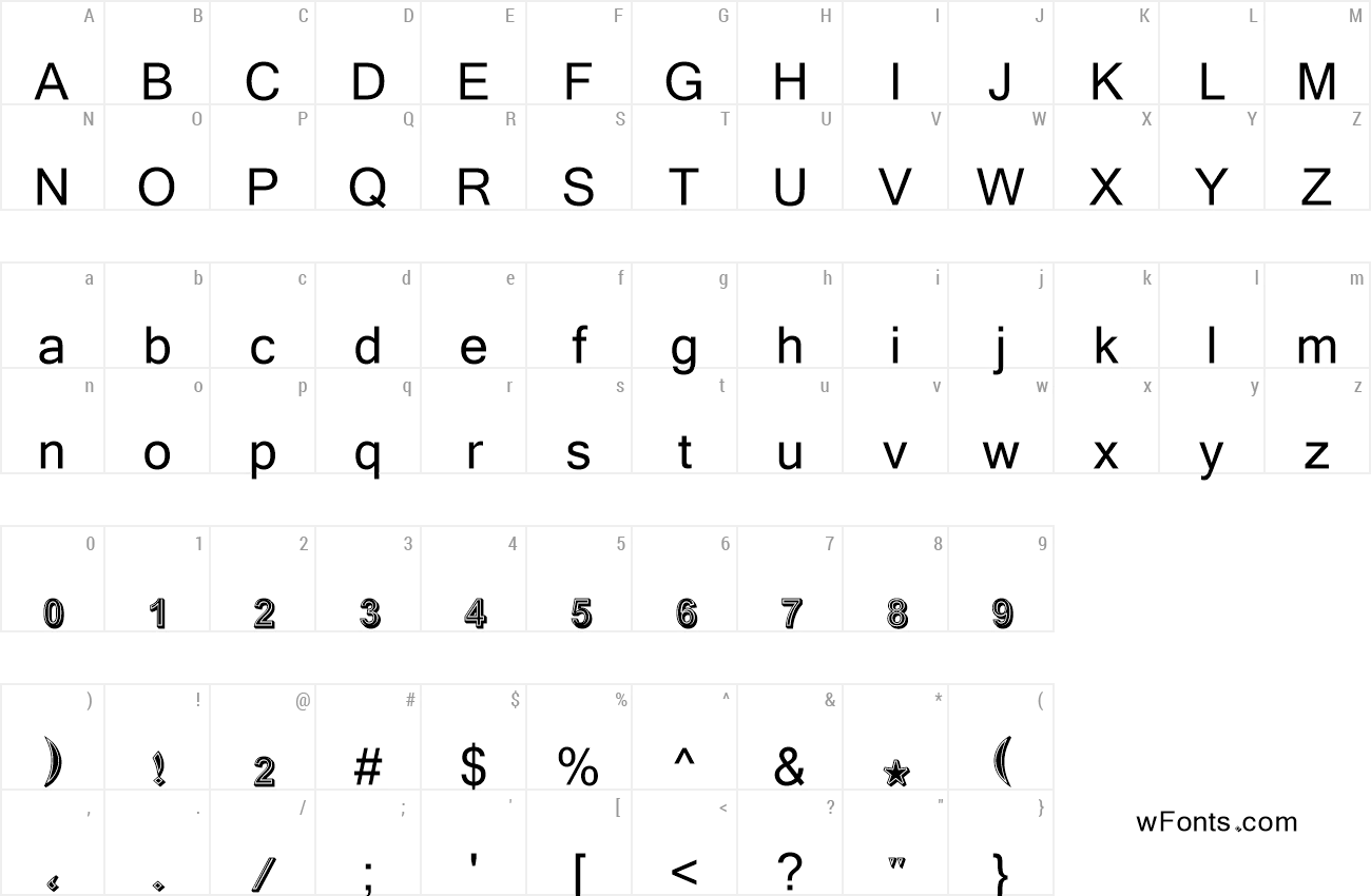 Boutros Ads Inline Font | wfonts.com - download free