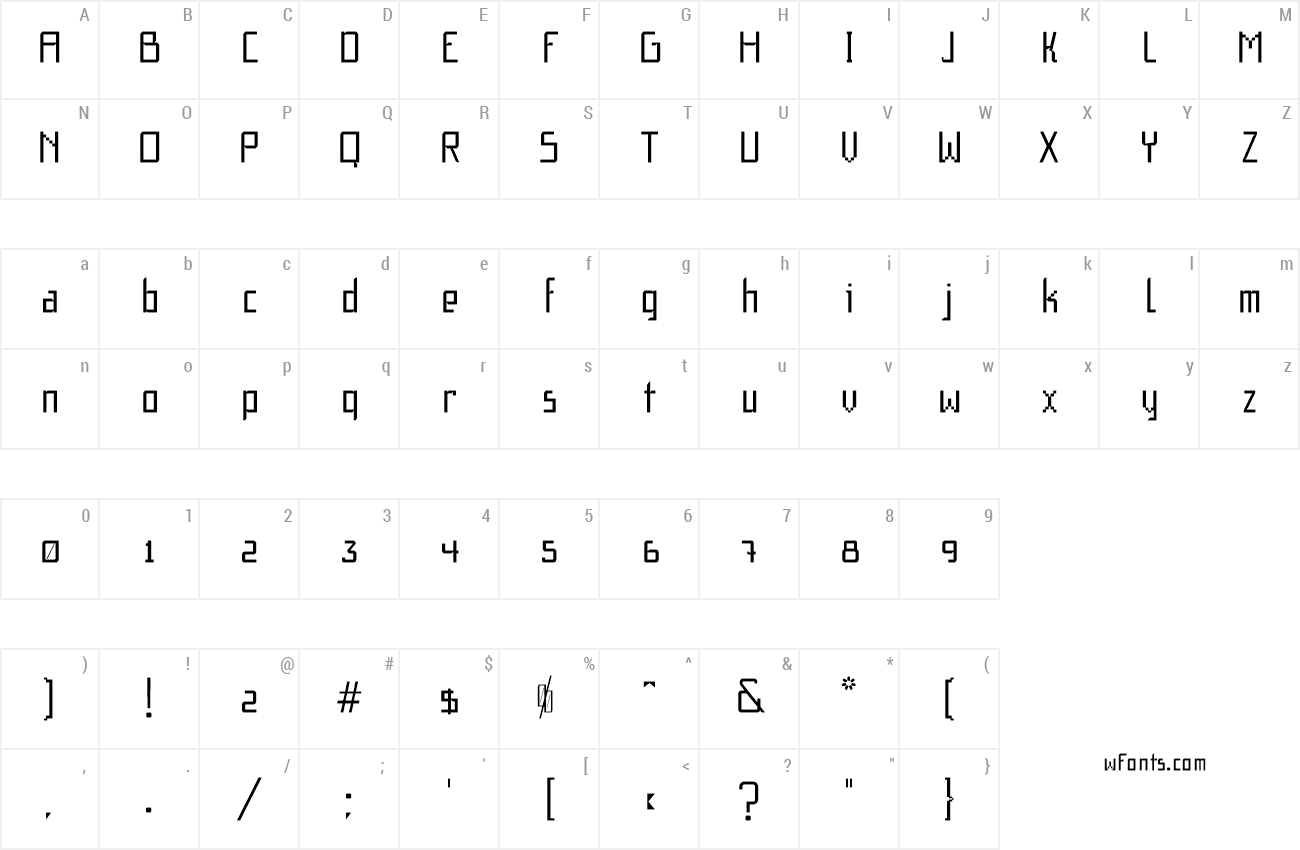 F1 Secuencia Quad Font | wfonts.com - download free