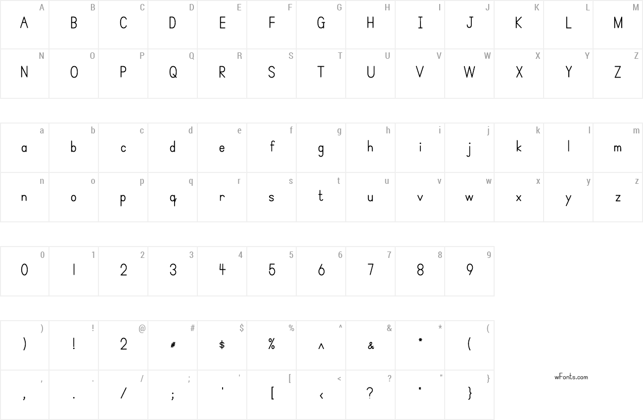 Simple Print Font | wfonts.com - download free