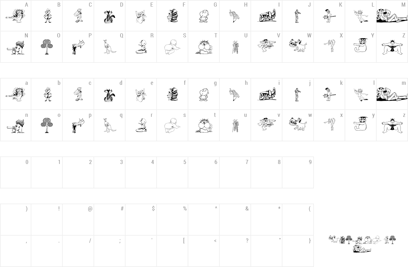 Download Free Font Random Thing
