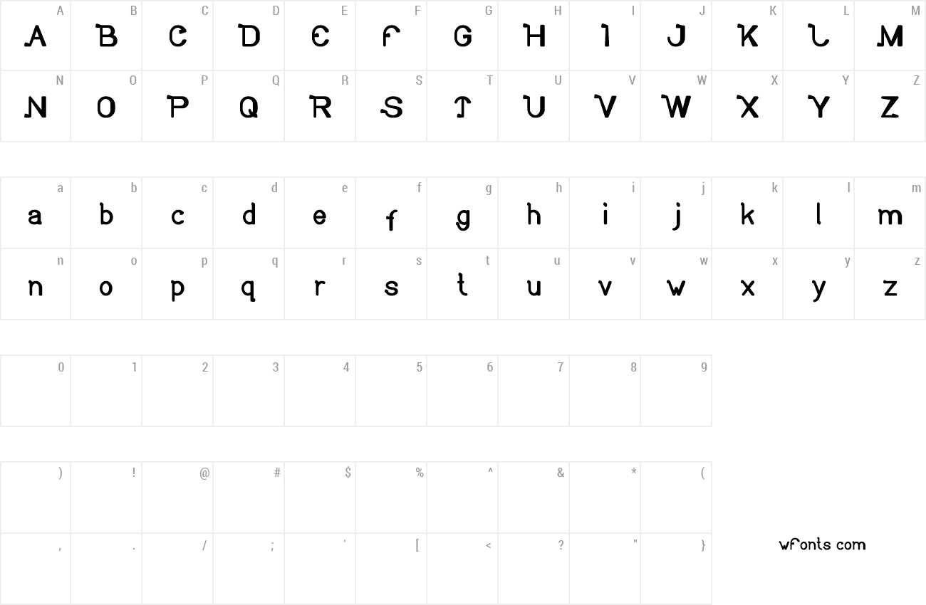 So Cute Font | wfonts.com - download free