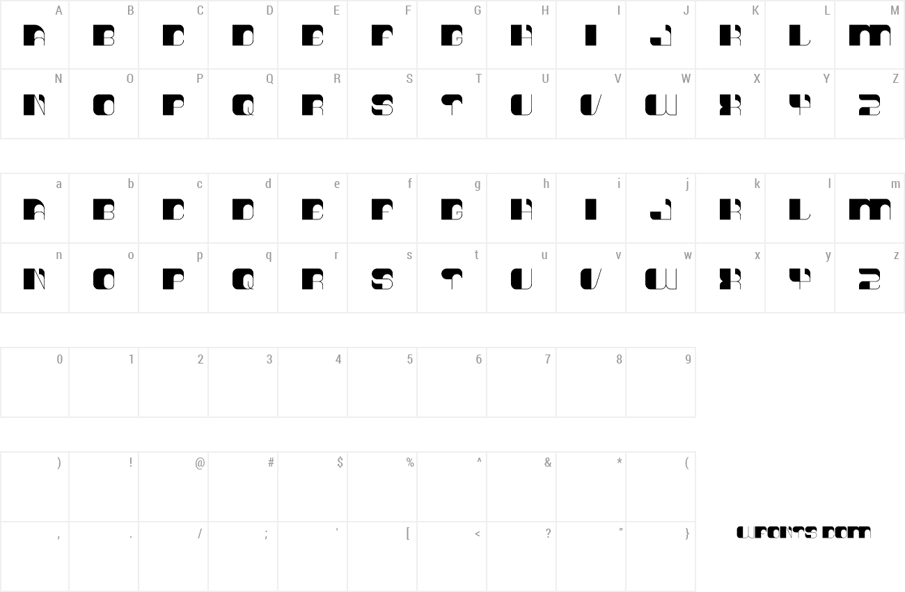 Think Techno Font | wfonts.com - download free