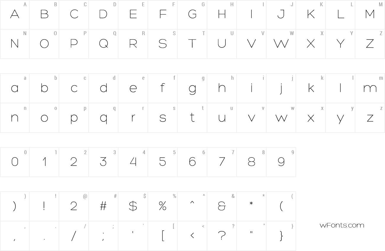 Hero Light Font | wfonts.com - download free