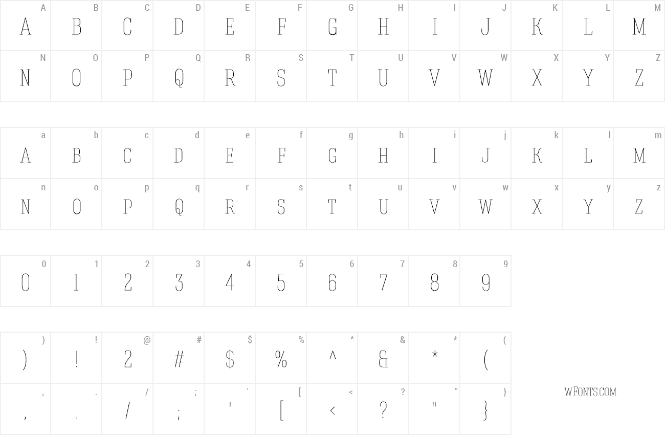 Hagin Caps Thin Font | wfonts.com - download free