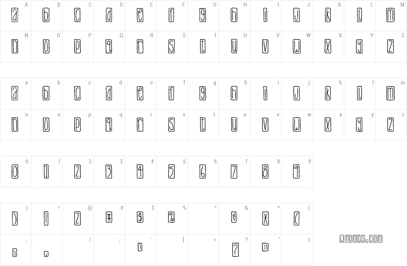 DJB Lemon Head Blocked Font | wfonts.com - download free