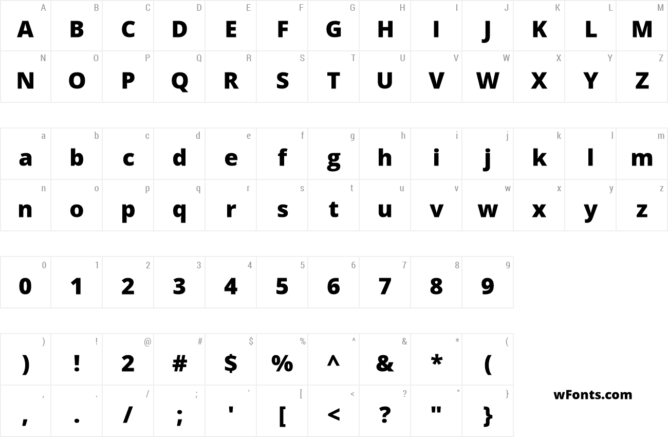 Open Sans Extrabold Font | wfonts.com - download free