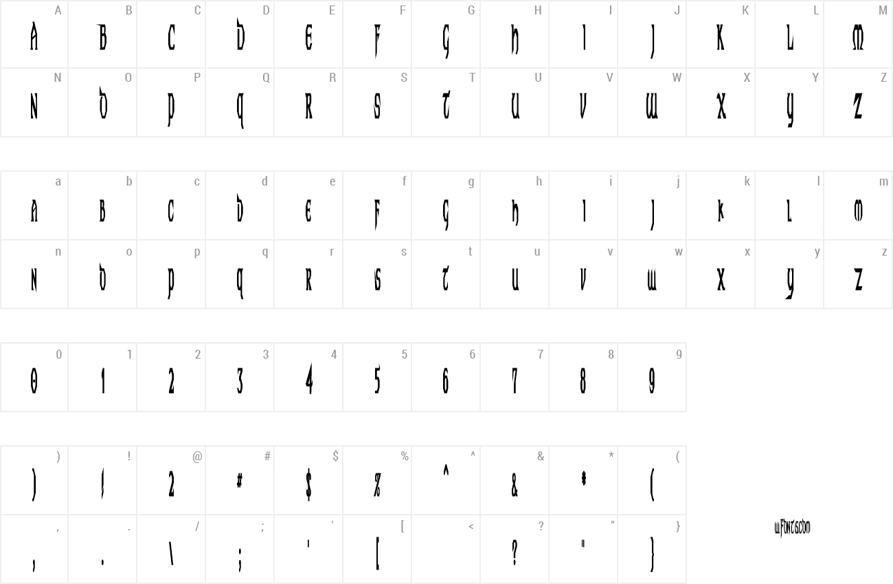 Techno Longer Font | wfonts.com - download free