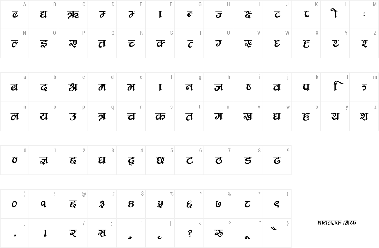 CV Nepali Fancy Font | wfonts.com - download free