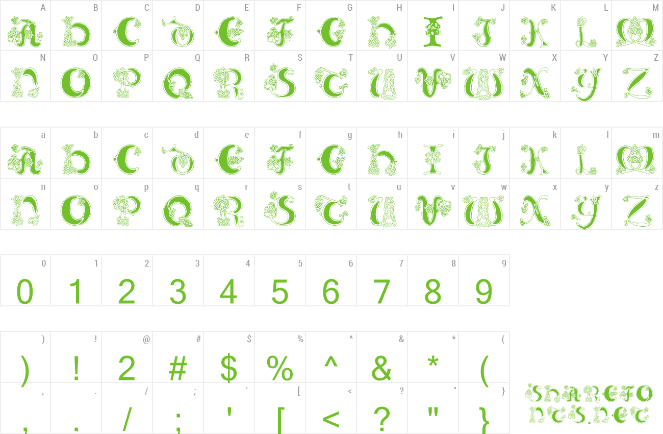 Celtic Knot Font | wfonts.com - download free