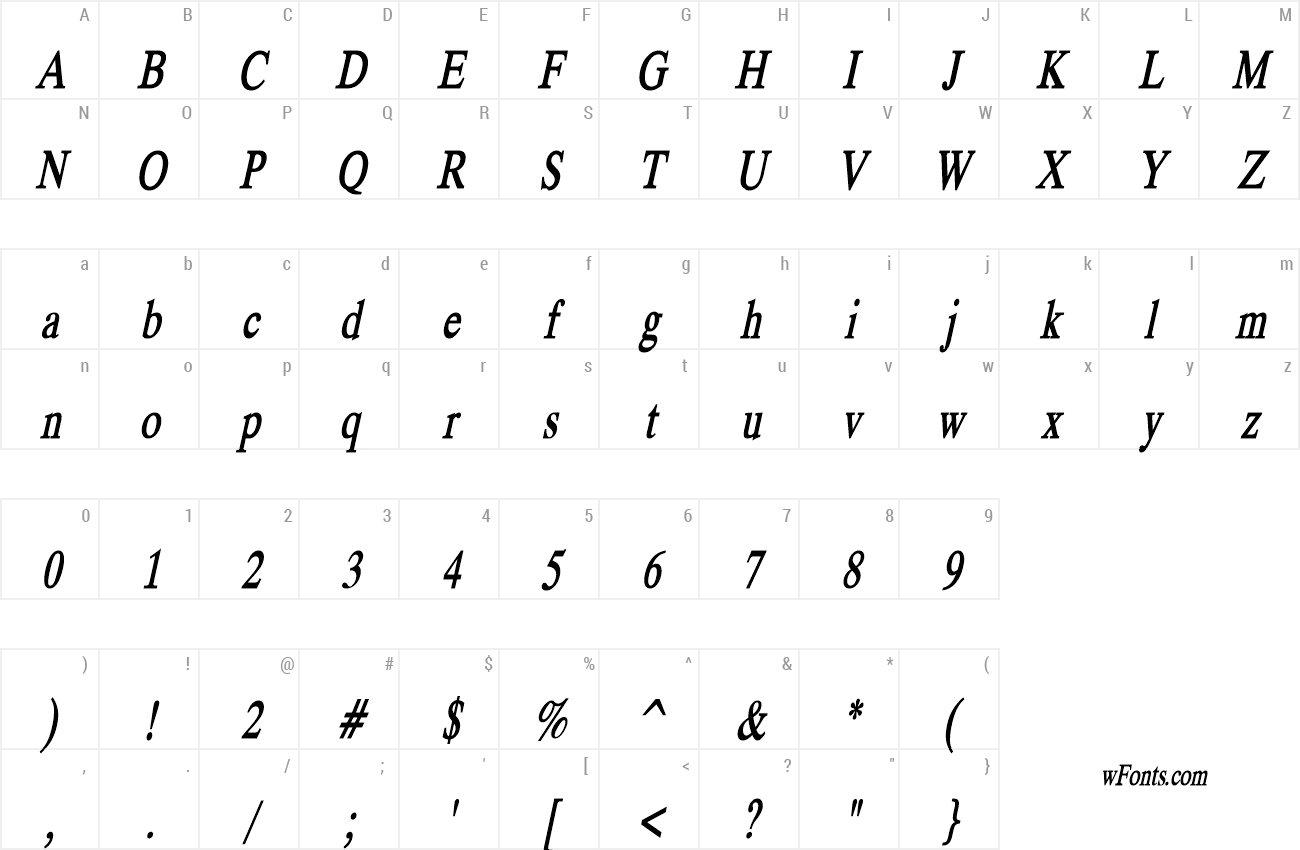 Duke Condensed Font | wfonts.com - download free