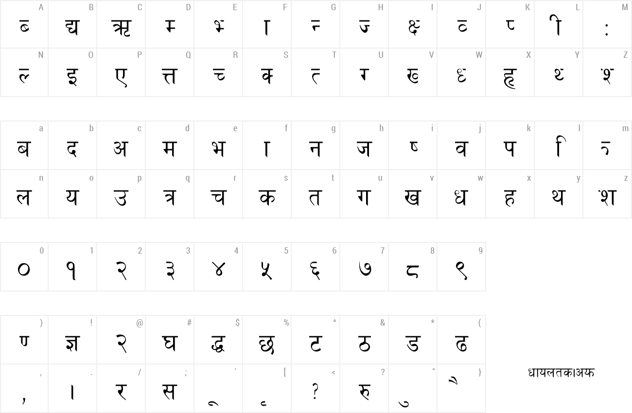 Nepali Font | wfonts.com - download free