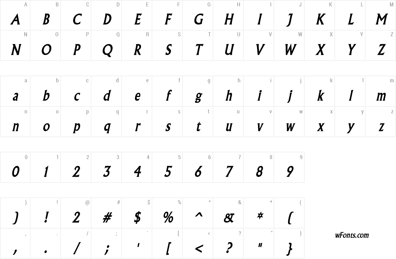 Flair Condensed Font | wfonts.com - download free