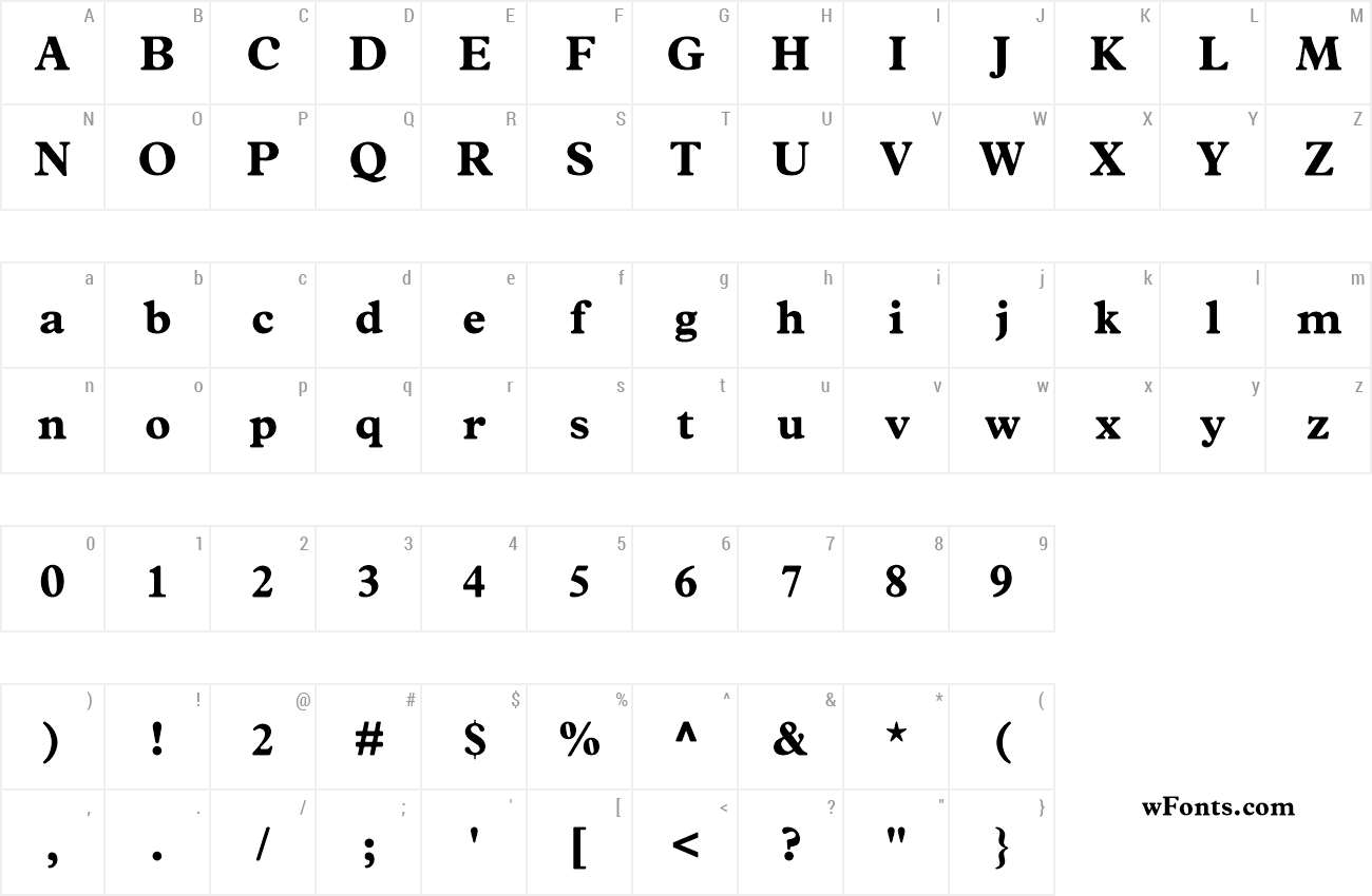 Index-Bold Font | wfonts.com - download free