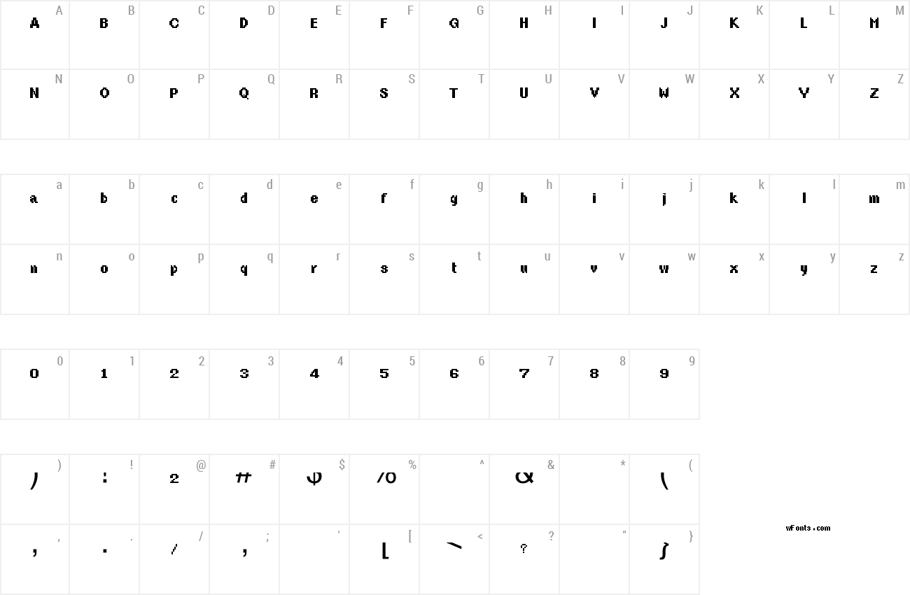 Final Fantasy 1 PSXa Font | wfonts.com - download free