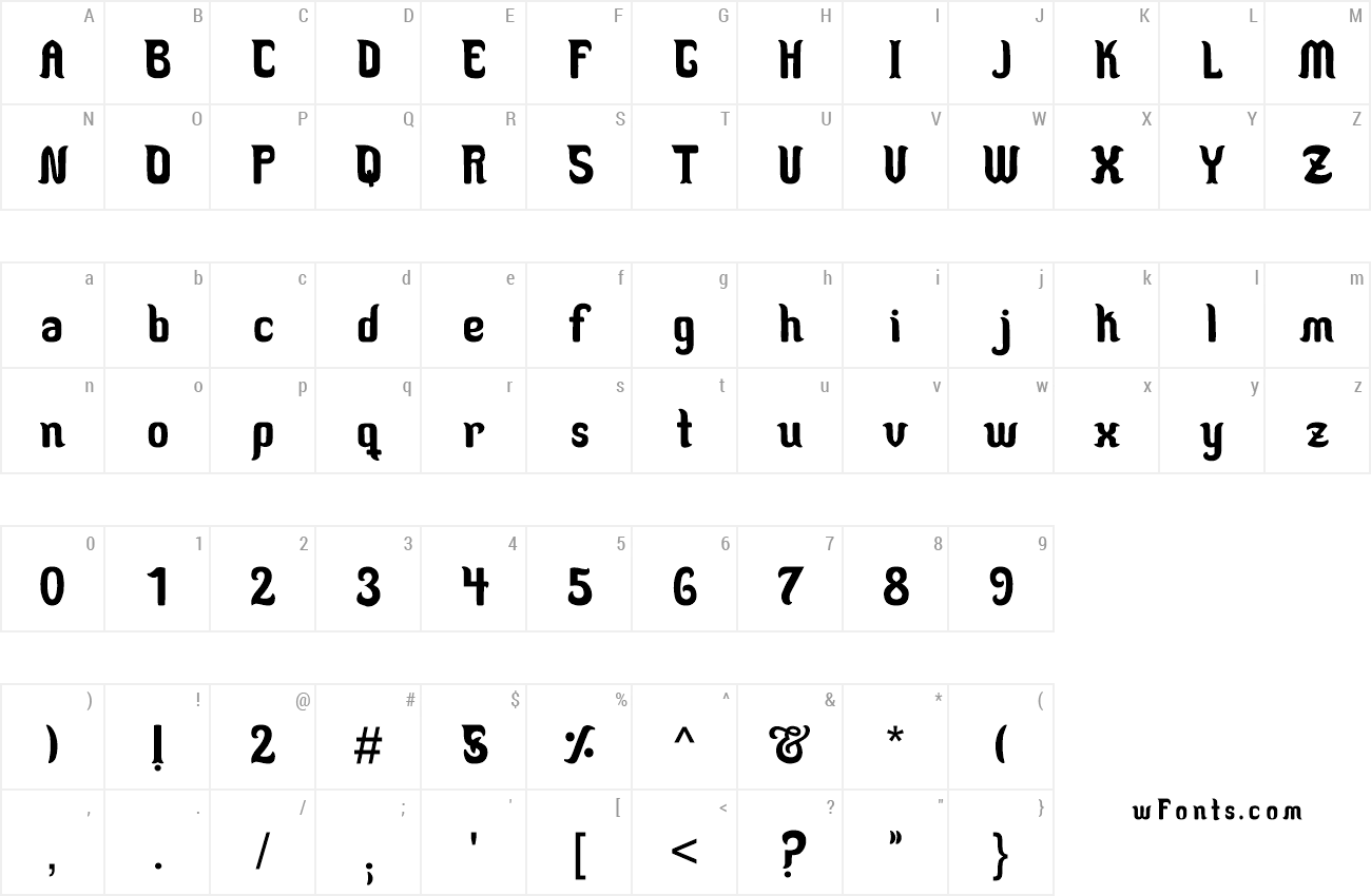 Medusa Script Font | wfonts.com - download free