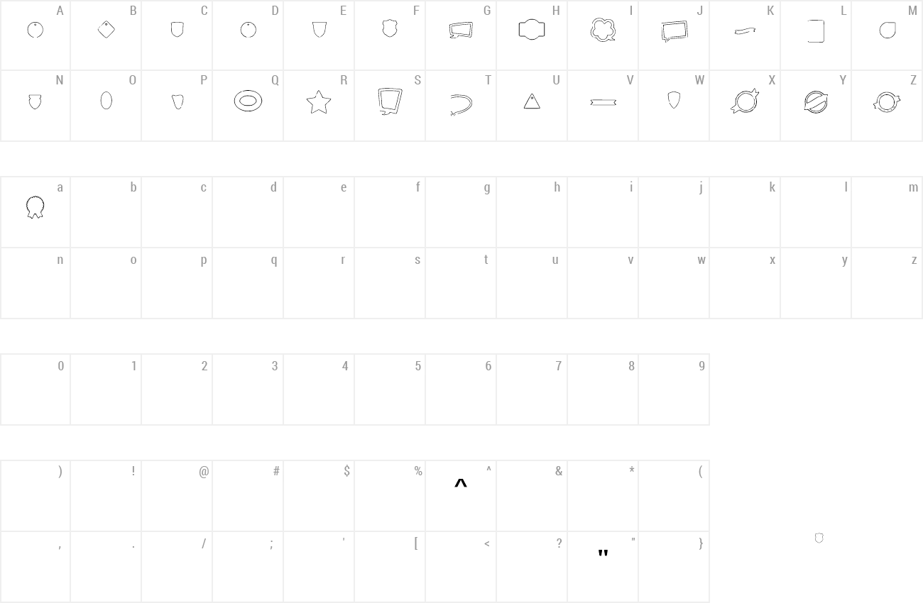 Labels Outline Font | wfonts.com - download free