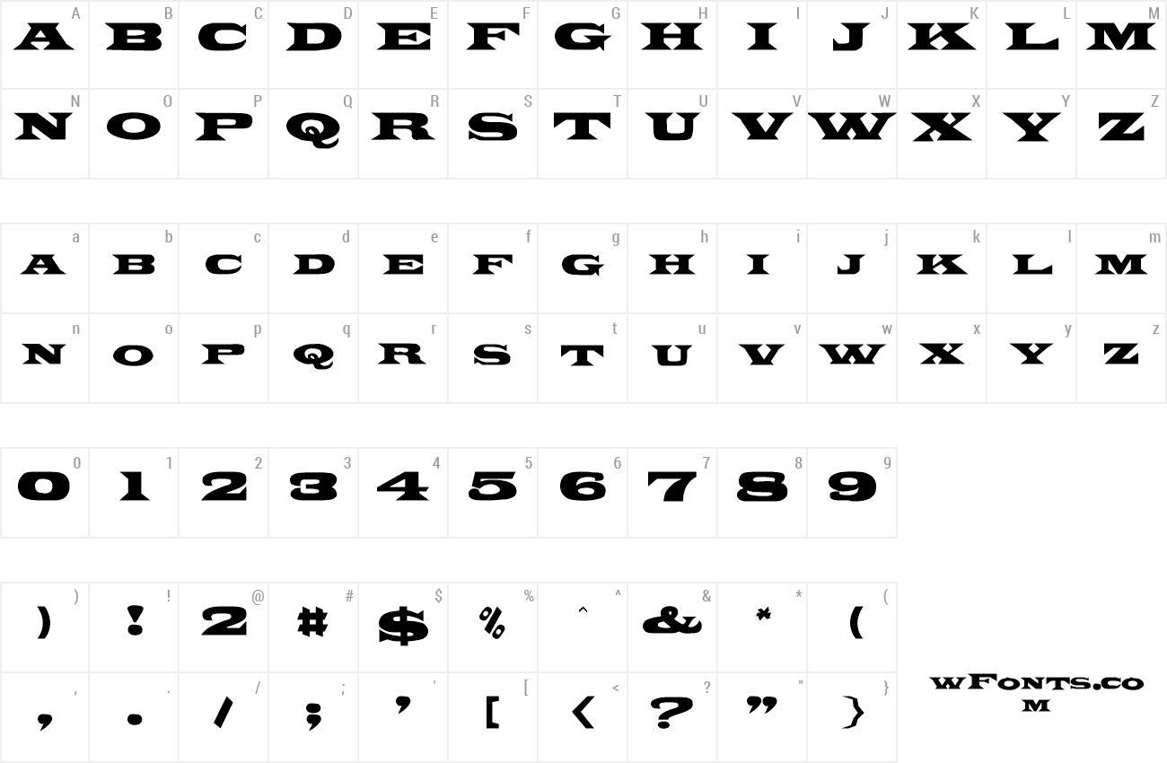 Poncho Font | wfonts.com - download free