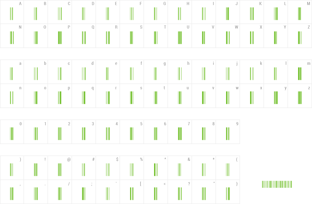 Download Free Font Code 128