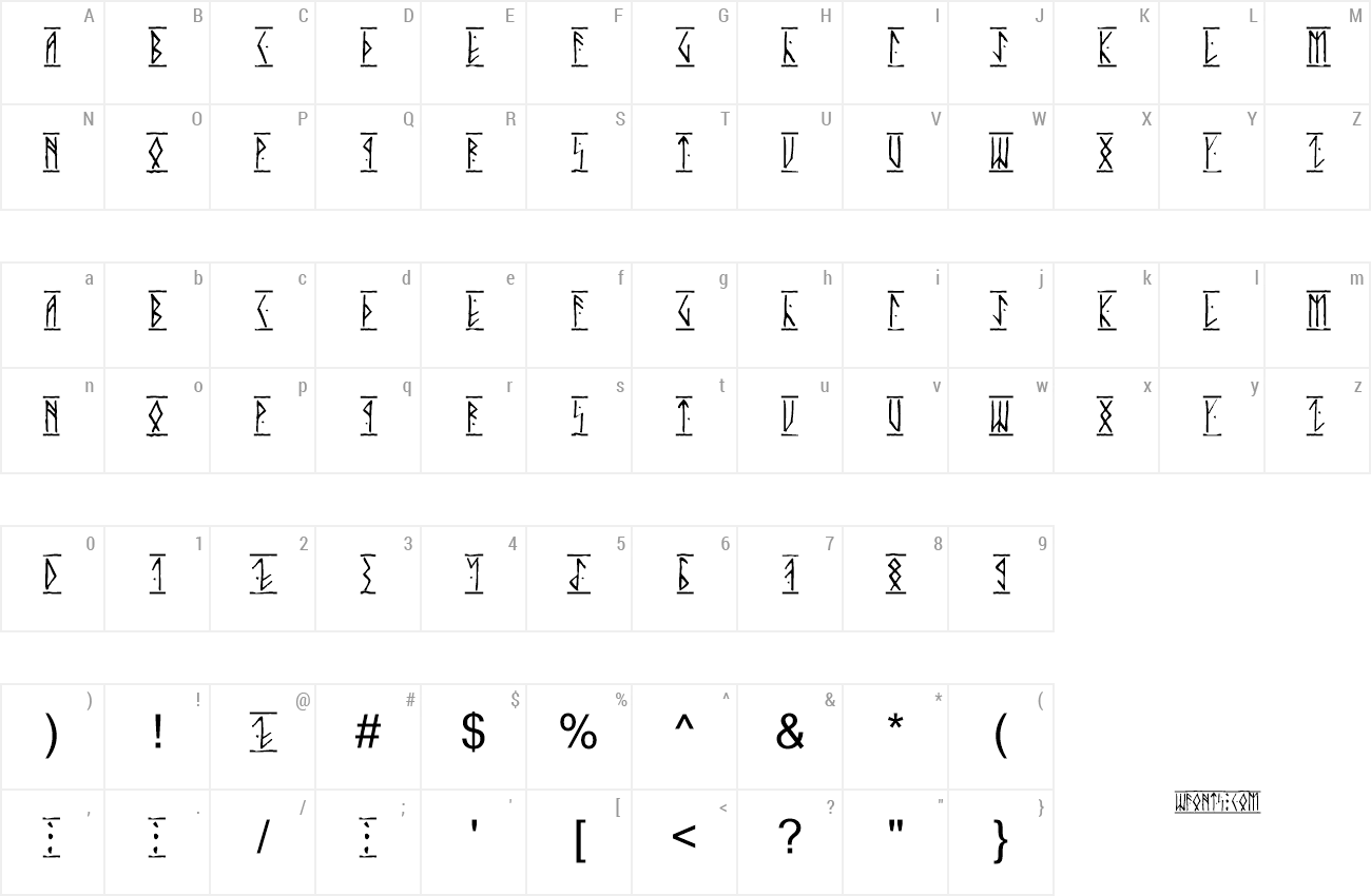 Runic Font | wfonts.com - download free