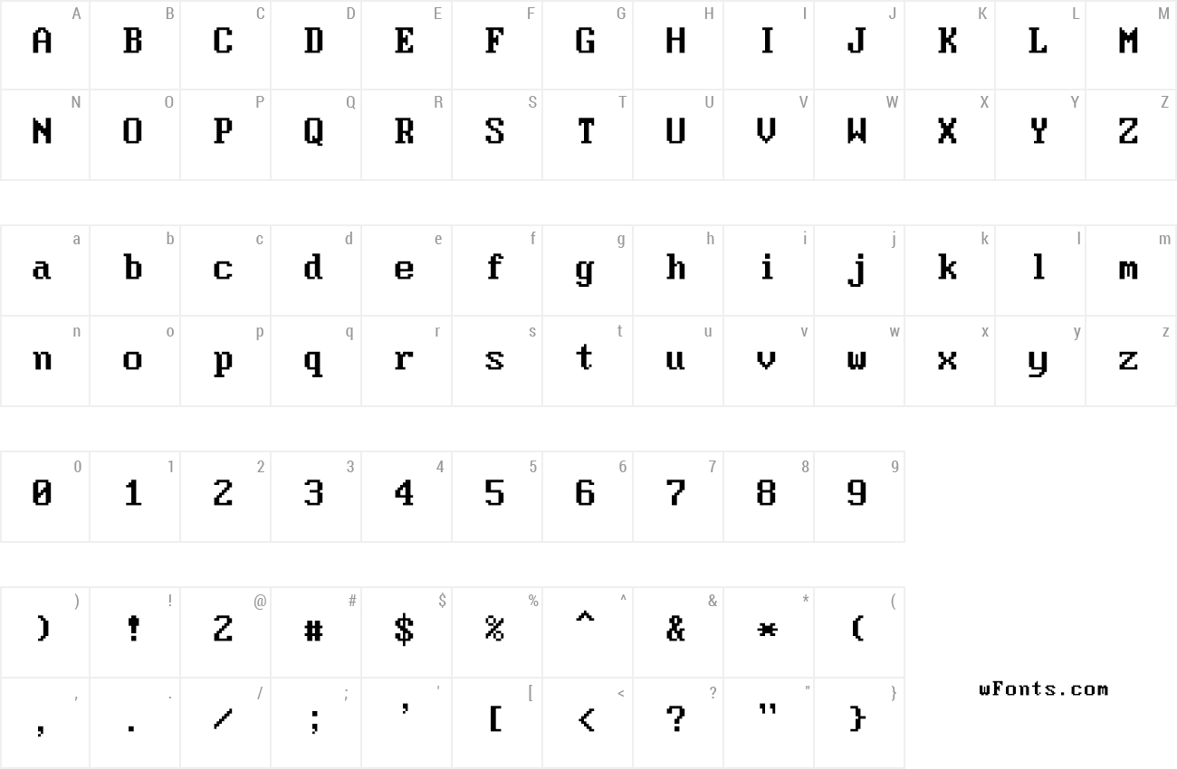 Moder Dos 437 Font | wfonts.com - download free