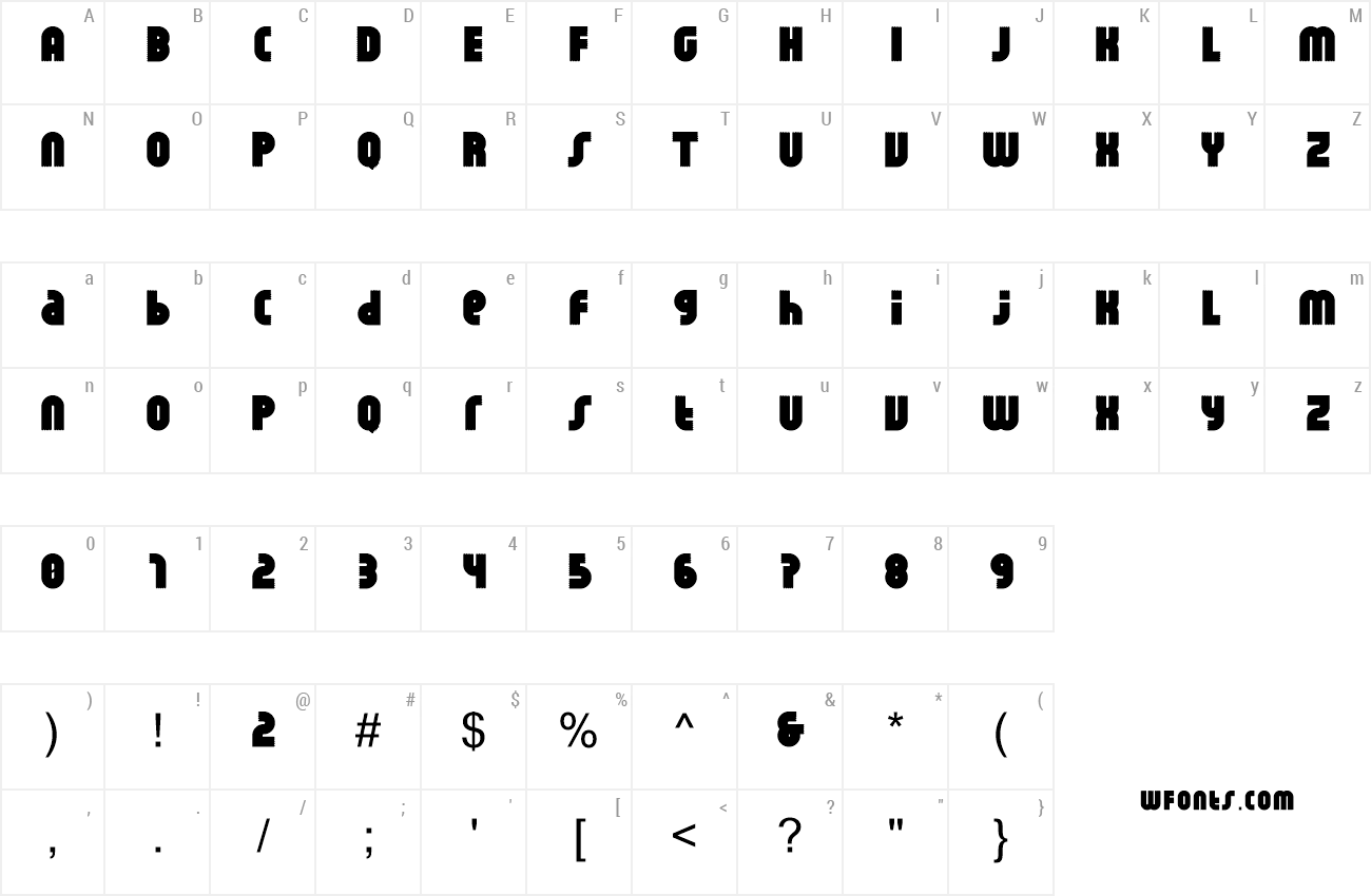 Rhino Ponta Font | wfonts.com - download free