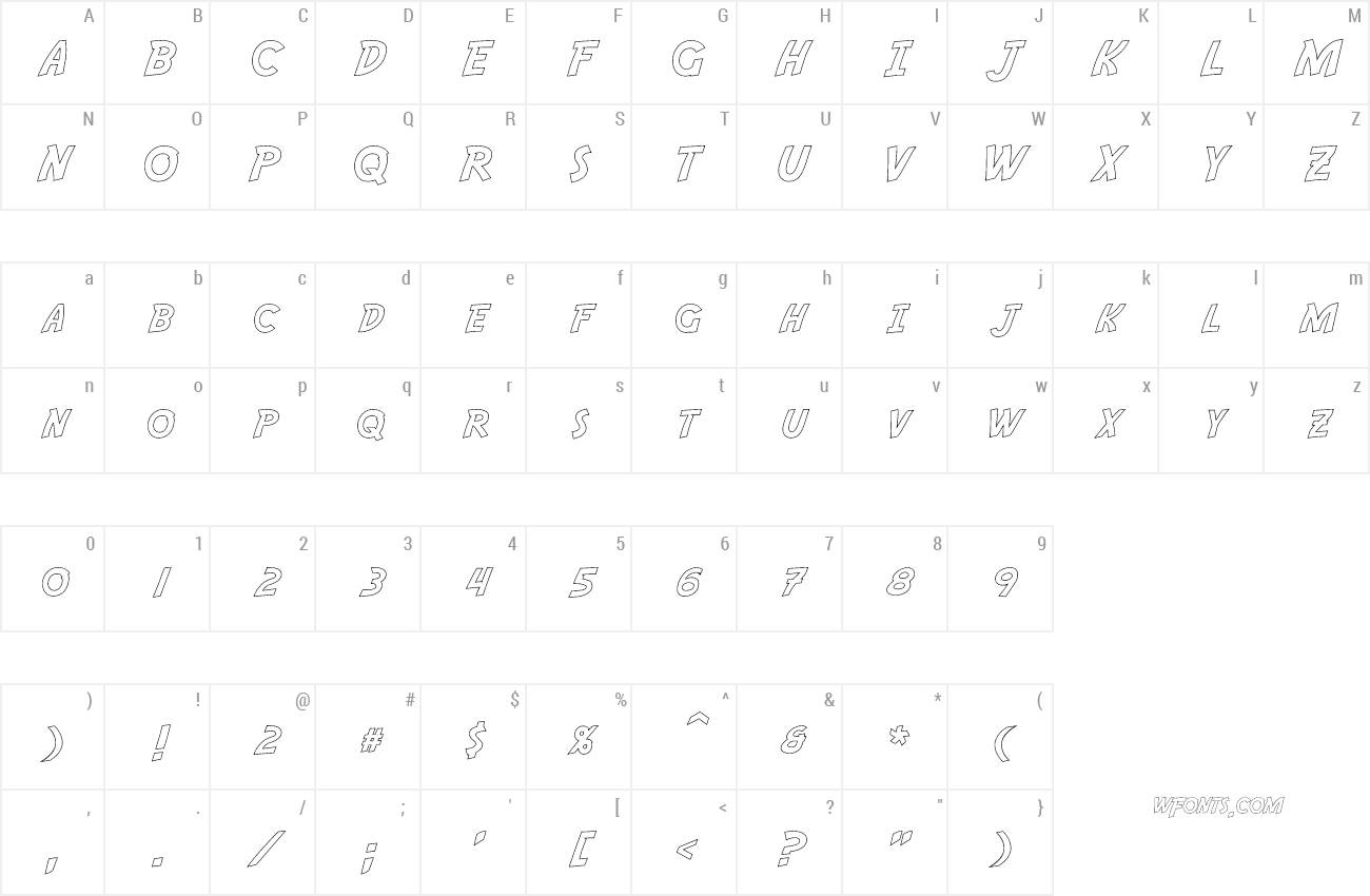 Adventure Outline Font | wfonts.com - download free