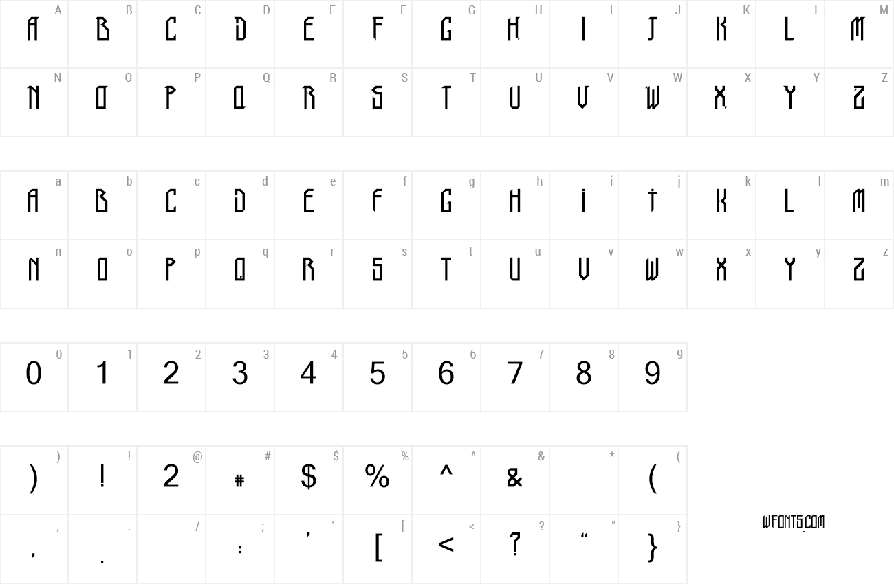 Tribo Font | wfonts.com - download free